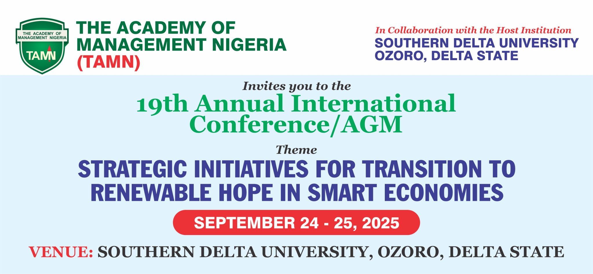 2025 Conference – The Academy of Management Nigeria